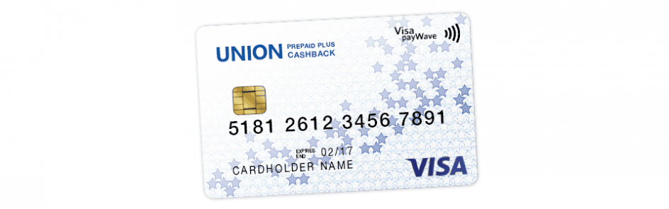 Enjoy unlimited cashback savings with the Union Prepaid Plus Cashback card